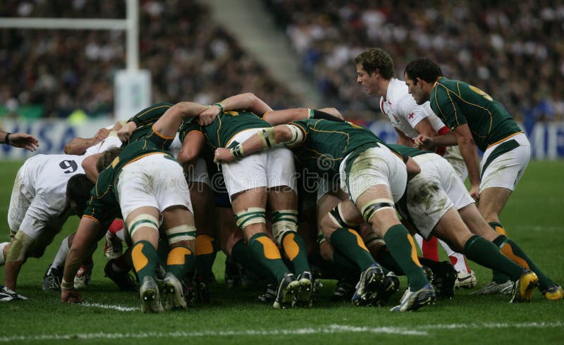 Scrum editorial stock photo. Image of rugby, winner, africa - 12985933