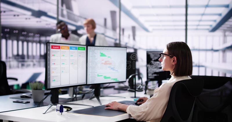 Scrum Agenda Digital Calendar Schedule Stock Image - Image of ...