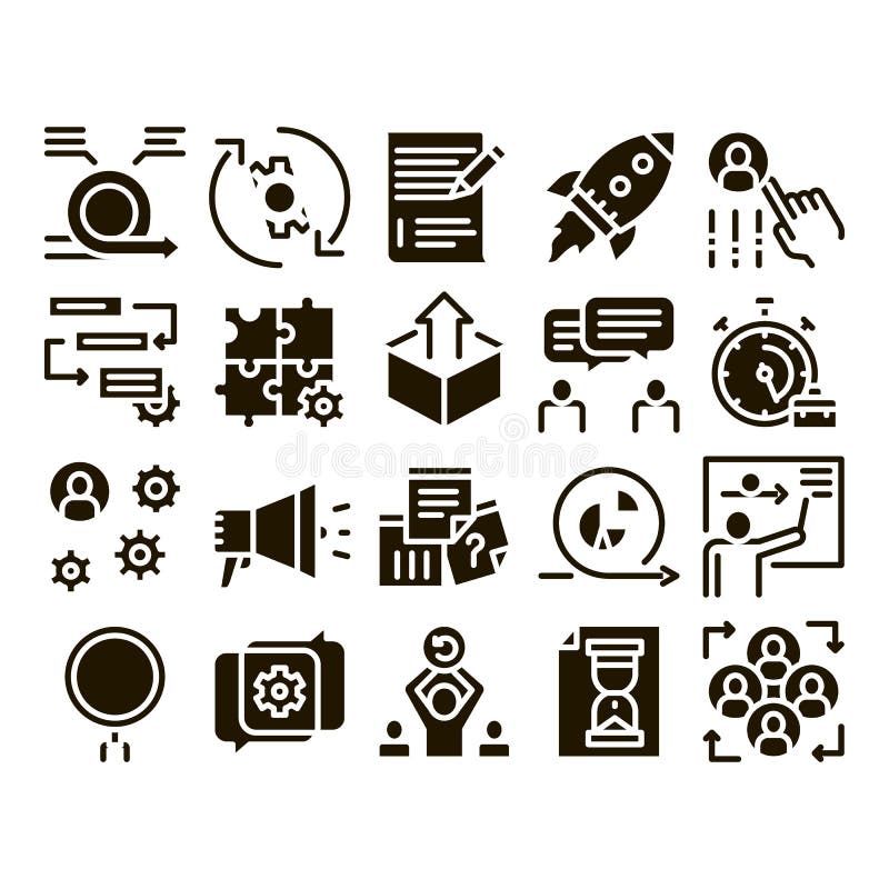 Scrum Agile Minimal Infographic Banner Vector Stock Vector ... Scrum Agile Minimal Infographic Banner Vector Stock Vector ...