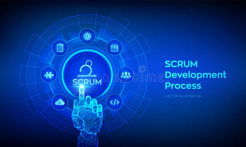 SCRUM. Agile Development Methodology Process. Iterative Sprint ...