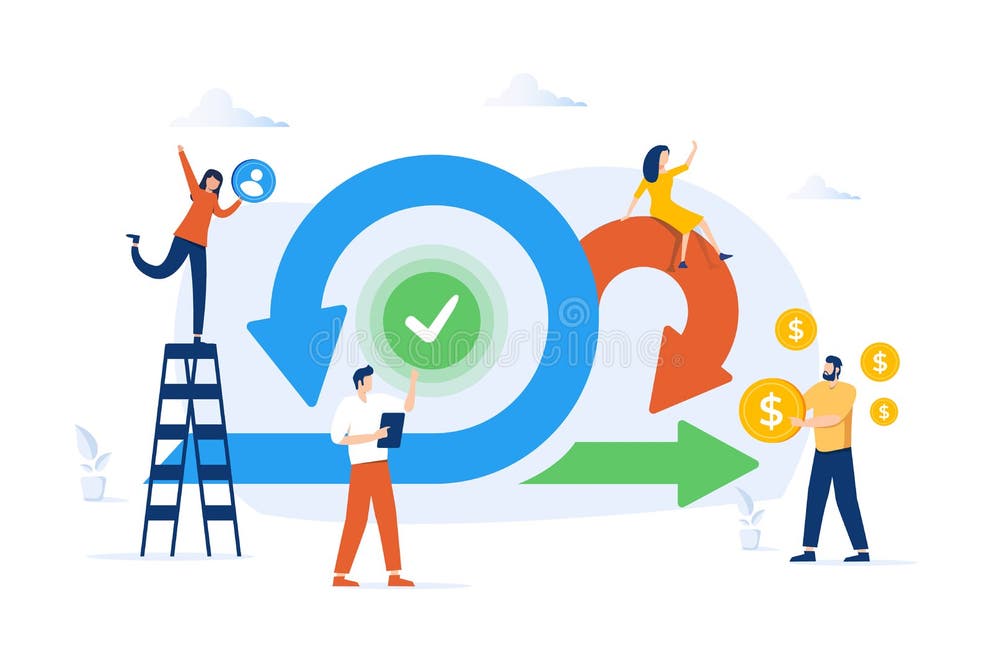 Scrum Agile Framework Plan As Software Development Method Tiny Person Concept. Effective ...