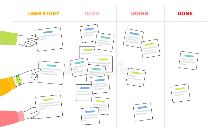 Scrum Story Stock Illustrations – 227 Scrum Story Stock Illustrations ...