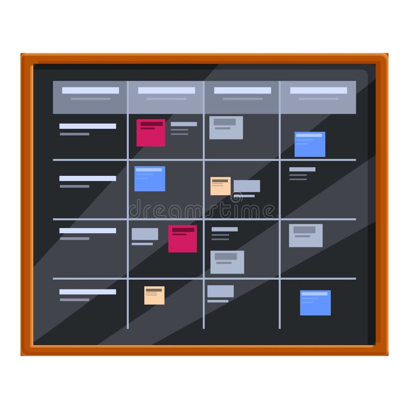 Scrum Board Showing daily Tasks for Software Development Team Stock ...