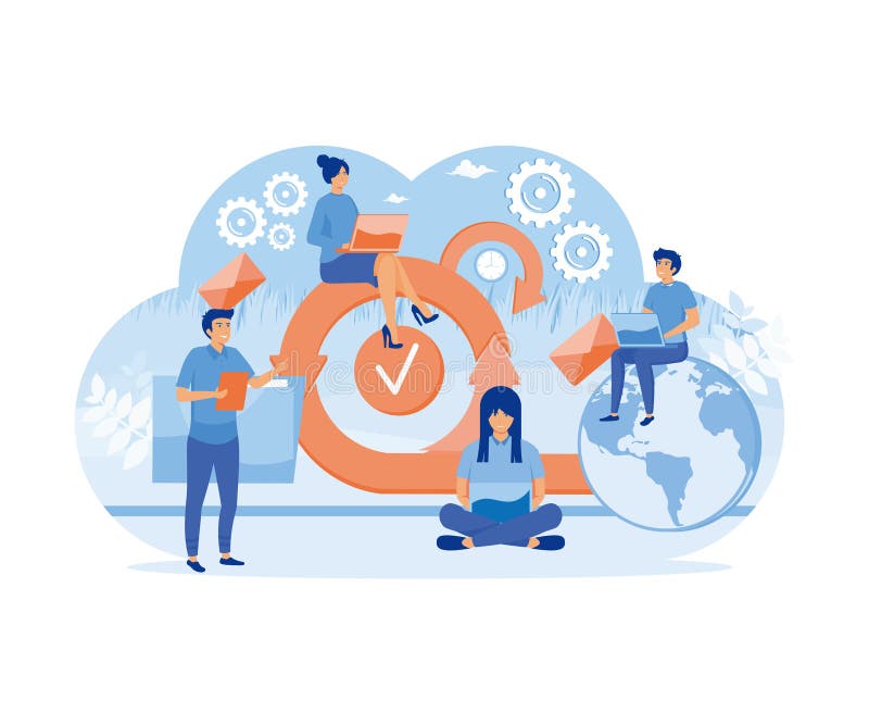 Scrum Framework Concept. Scrum Process Diagram As Agile Software ... Scrum Framework Concept. Scrum Process Diagram As Agile Software ...