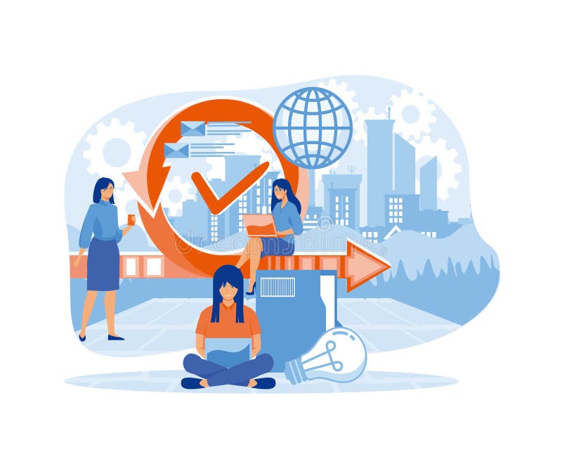 Scrum Framework Concept. Team Discussing Tasks at Kanban Board and ...