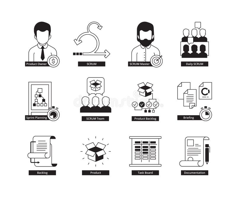 Scrum Stock Illustrations – 4,412 Scrum Stock Illustrations, Vectors ...