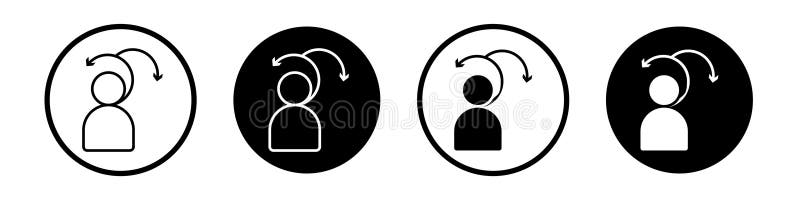 Scrum Master Thin Line Vector Icon Set Stock Illustration ...