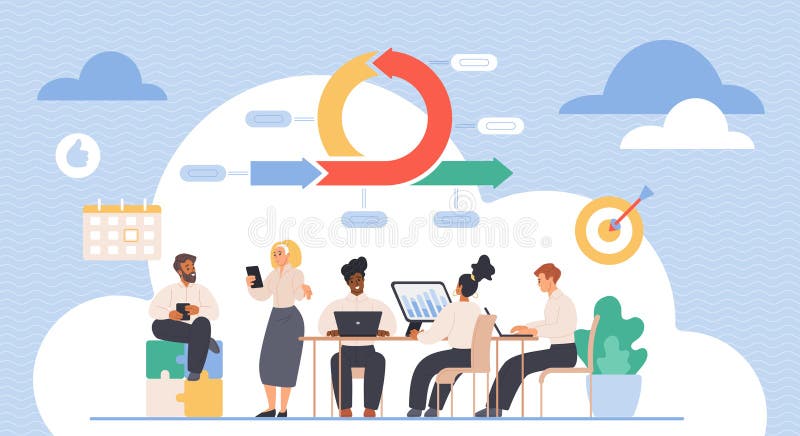 Scrum Process of Business Project Development by Tiny People Team with ...