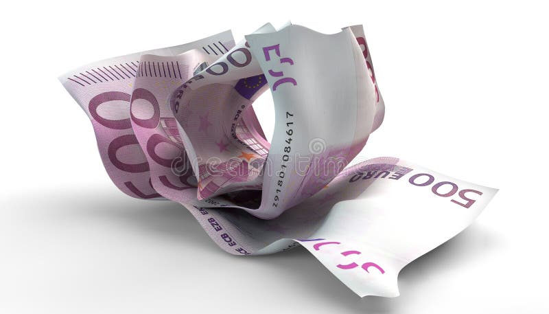 Scrunched Up Euro Notes stock photo. Image of currency - 37225166