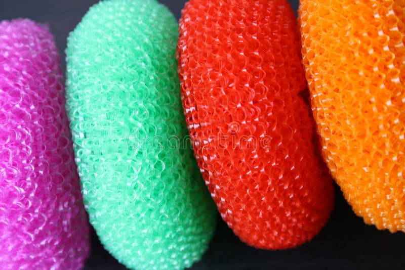 Scrunchies stock image. Image of dishwashing, rough, textures - 5280817