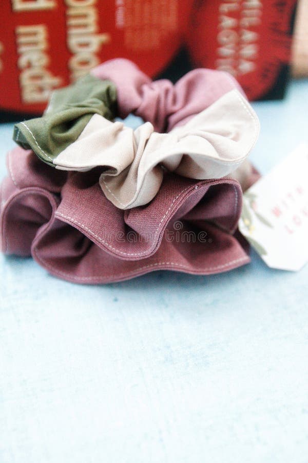 Scrunchies in Various Colors Stock Image - Image of scrunchies ...