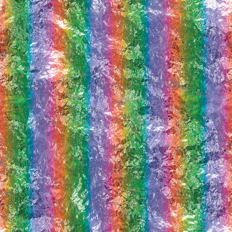 Rough Foil Texture Rainbow Stripes Stock Image - Image of tinfoil ...