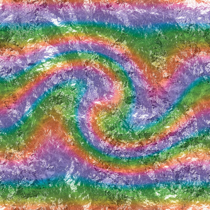 Rough Foil Texture Rainbow Swirl Stock Photo - Image of design, tinfoil ...