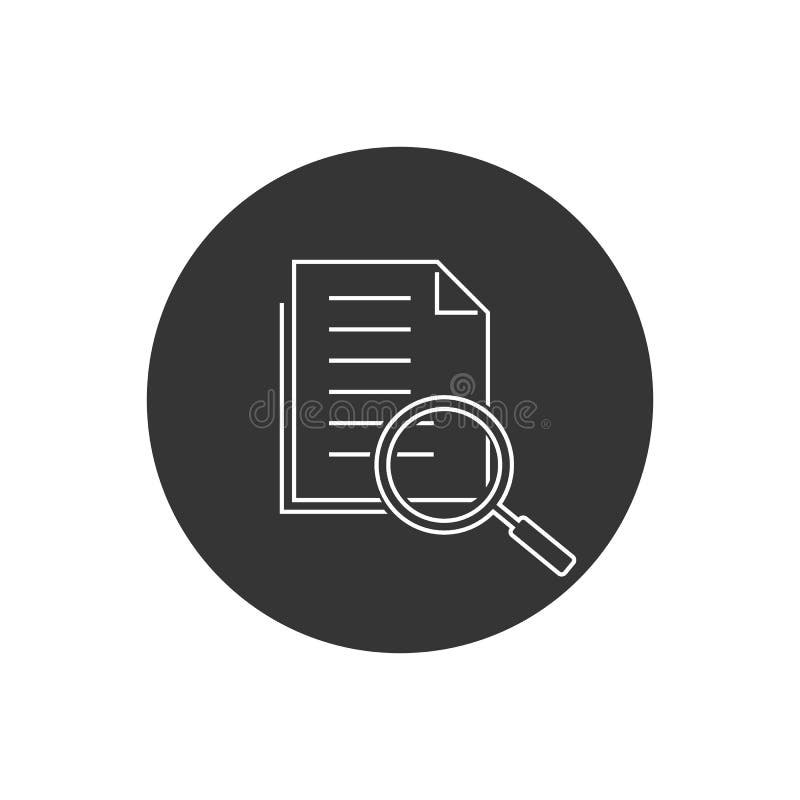 Scrutiny Document Plan Line Icon Set in Flat Style. Review Statement ... Scrutiny Document Plan Line Icon Set in Flat Style. Review Statement ...