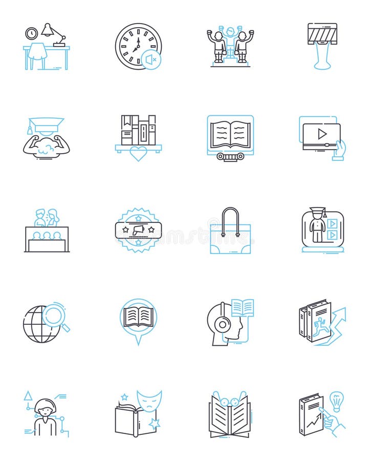 Scrutiny Proposal Linear Icons Set. Examination, Analysis, Review ...