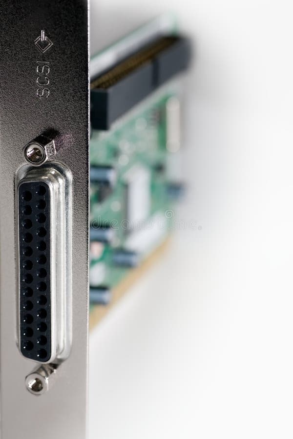 SCSI Card Close-up Isolated - Vertical Stock Photo - Image of icons ...