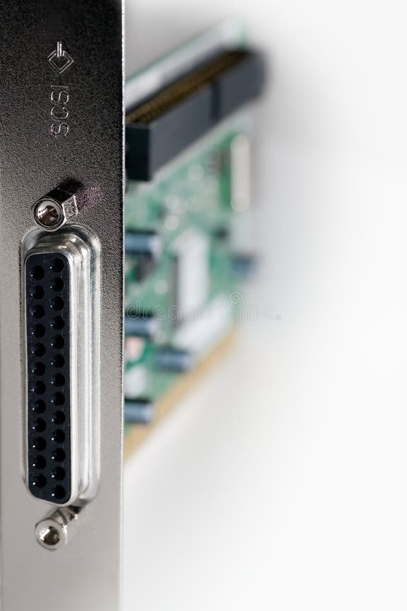 SCSI Card Close-up Isolated - Vertical Stock Photo - Image of icons ...