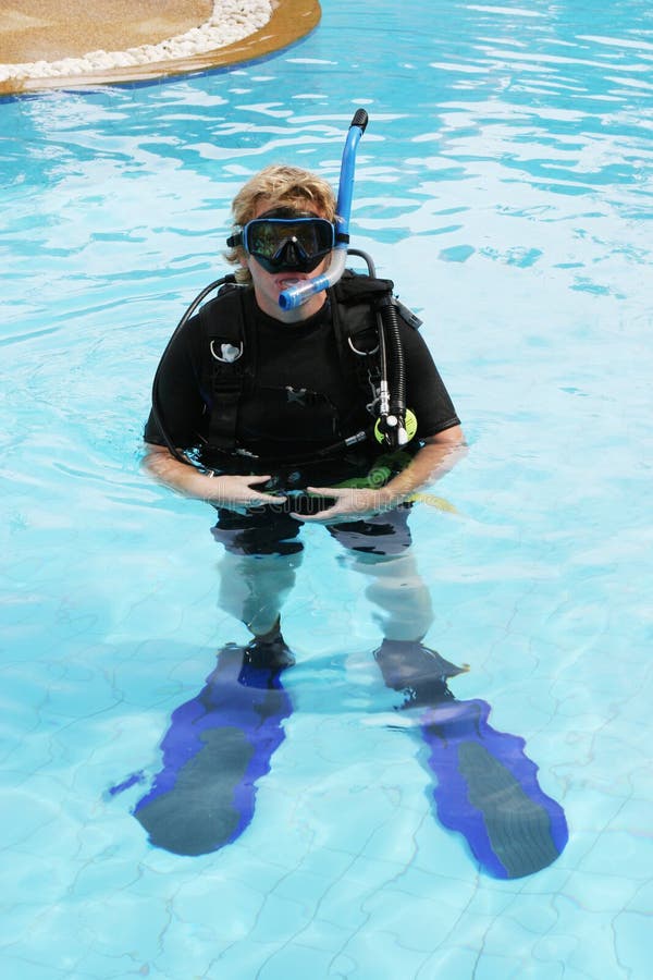 Scuba diver stock photo. Image of activity, masculine - 3849428