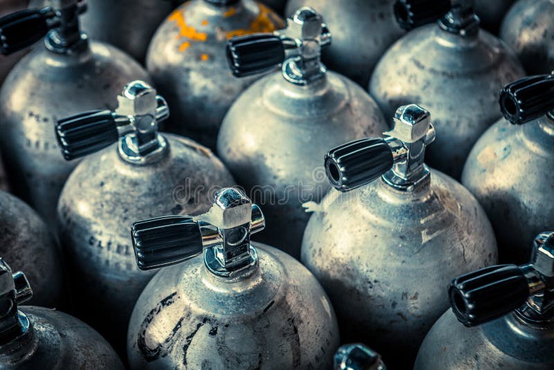 Scuba diving air tank stock image. Image of cylinder - 32362517