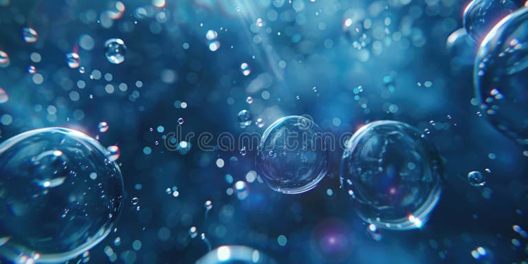 Scuba Diving Bubbles stock illustration. Illustration of surface ...