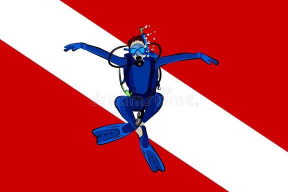 Scuba Dive Flag Stock Illustrations – 287 Scuba Dive Flag Stock ...