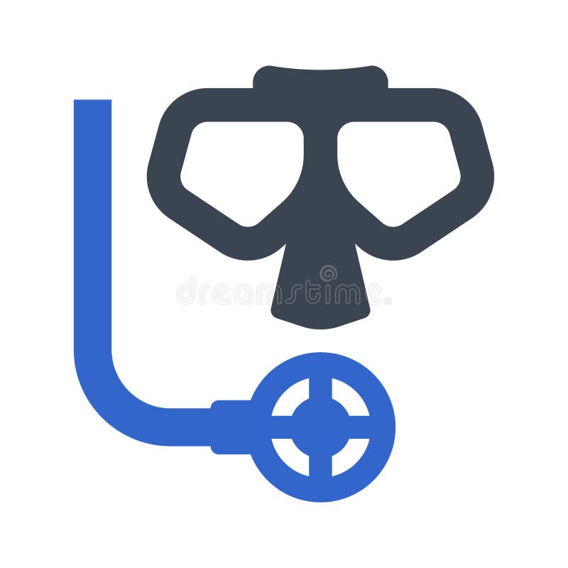 Scuba diving icon stock vector. Illustration of mask - 335395812