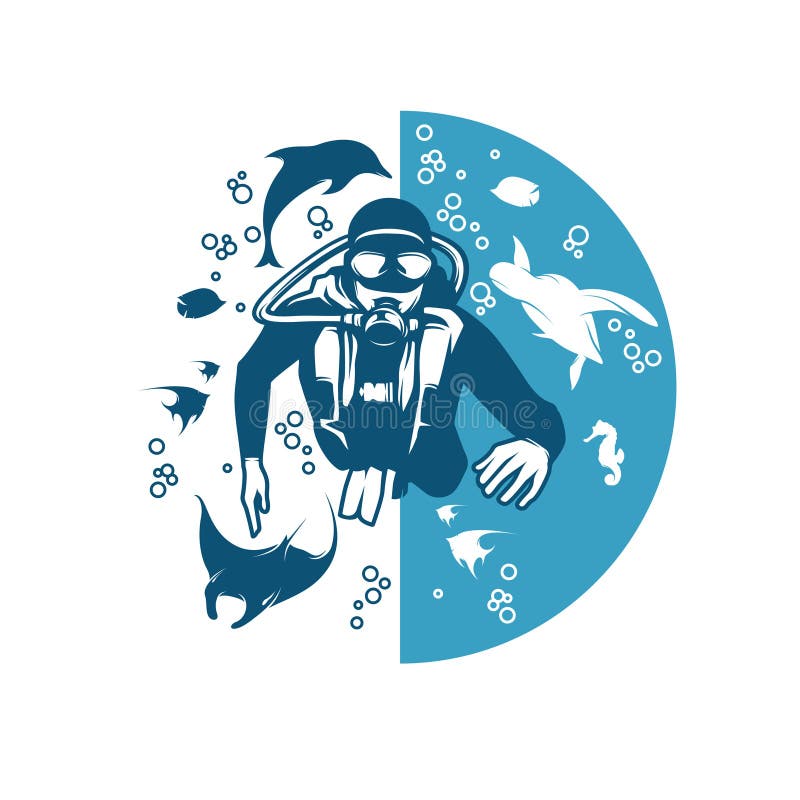 Red Scuba Diver Logo Dive Source