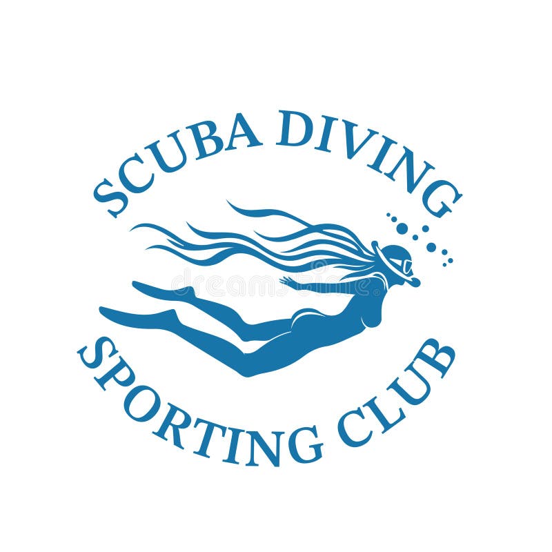 Scuba Diving Silhouette Logo. Vector Illustration. Stock Vector ...