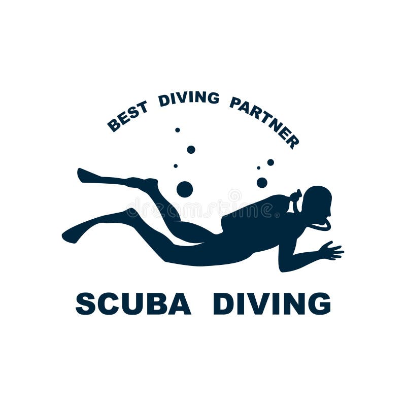 Scuba Diving Sport Logo Vector Stock Vector - Illustration of ...