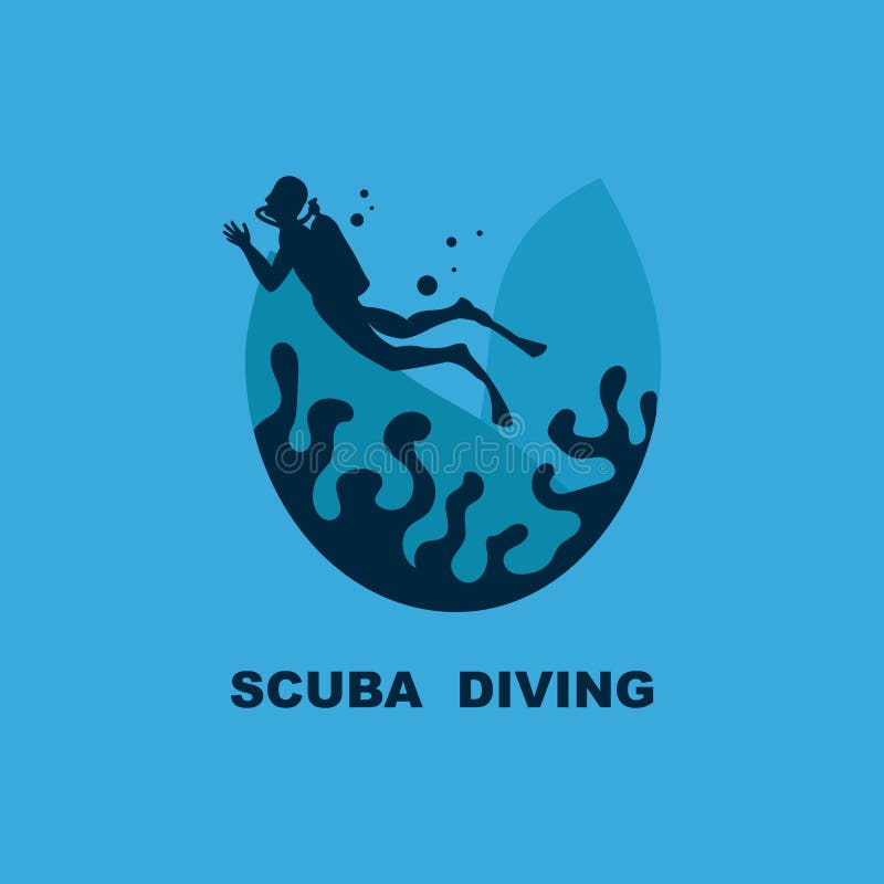 Scuba Diving Sport Logo Vector Stock Vector - Illustration of tank ...