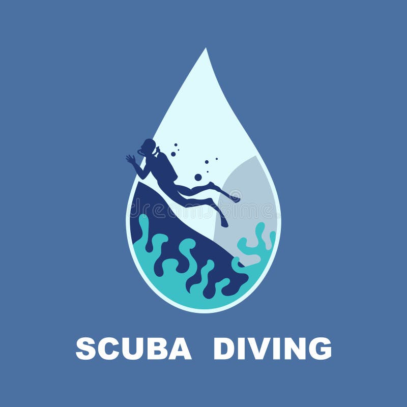 Scuba Diving Sport Logo Vector Stock Vector - Illustration of scuba ...