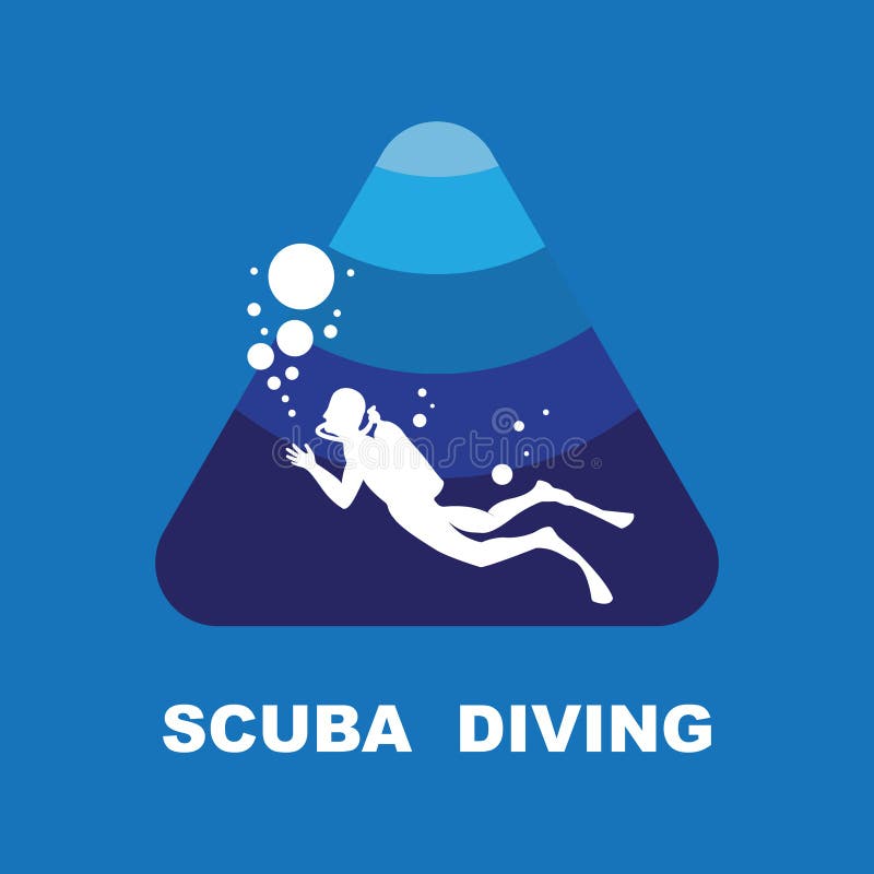 Scuba Diving Sport Logo Vector Stock Vector - Illustration of sport ...