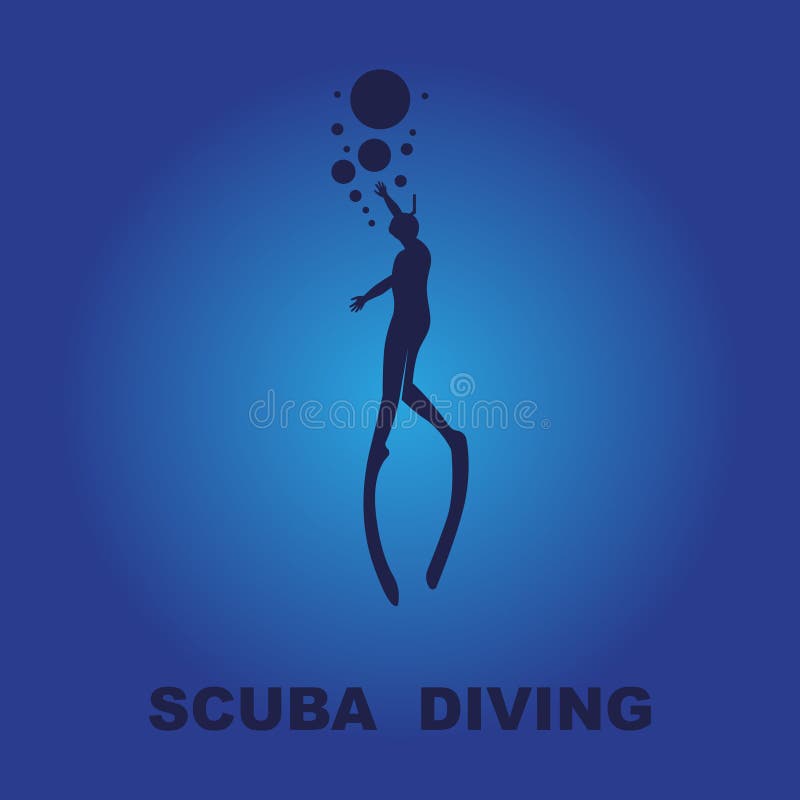 Scuba Diving Sport Logo Vector Stock Vector - Illustration of modern ...