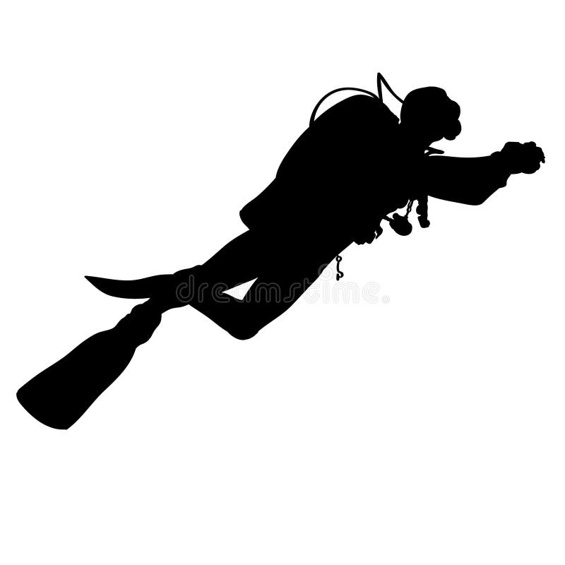 Scuba Diving Vector Eps Illustration by Crafteroks Stock Vector ...