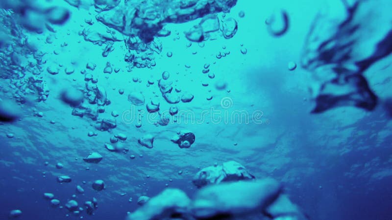 Scuba Diving. View of Air Bubbles Underwater Stock Video - Video of ...