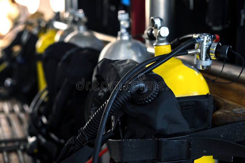 Scuba Gear on the Boat Drying Stock Image - Image of tourism, equipment ...