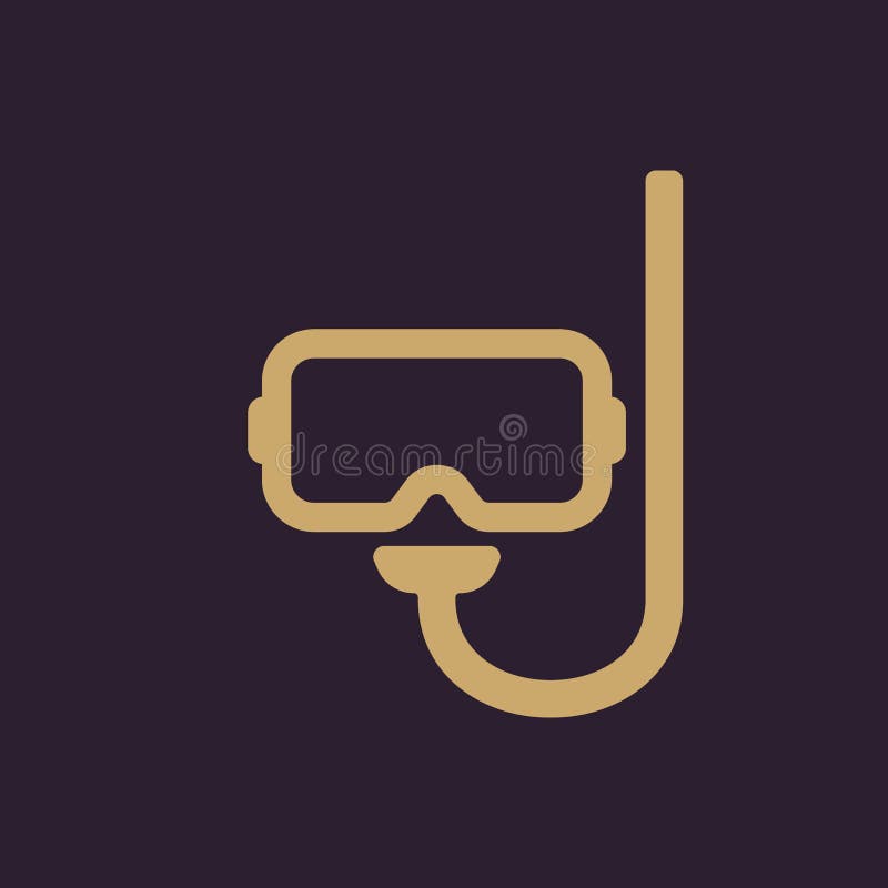 The Scuba Mask Icon. Diving Symbol Stock Vector - Illustration of ...