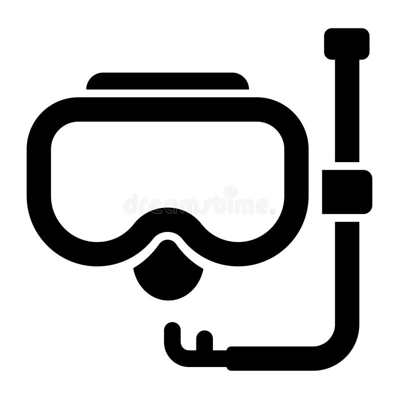 Scuba Mask Icon in Dualtone Style Stock Vector - Illustration of ...