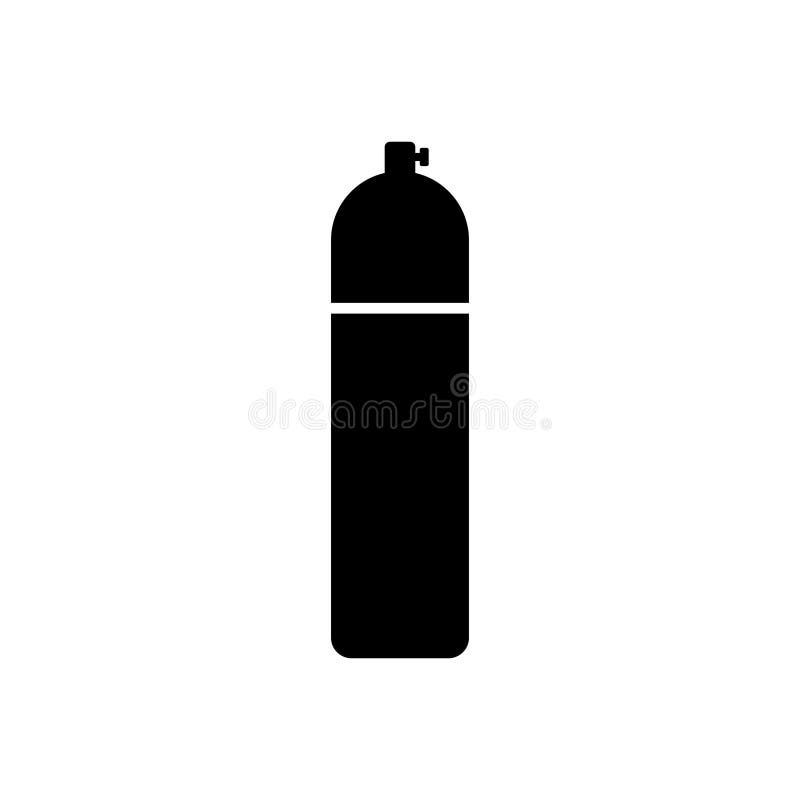 Scuba tank icon stock vector. Illustration of recreational - 370551596