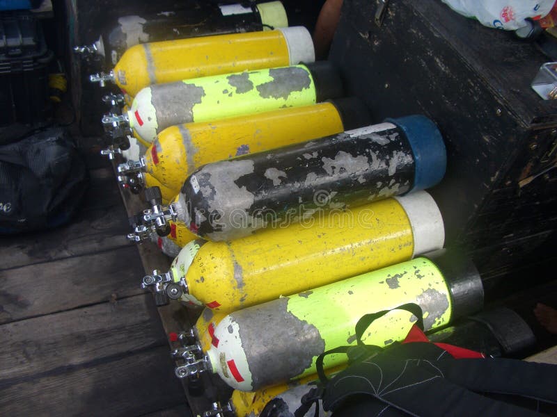 Scuba tanks stock photo. Image of stack, explore, diving - 11776886