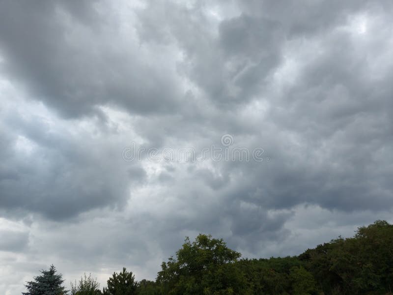 Scud clouds on the sky stock image. Image of nature - 205158023