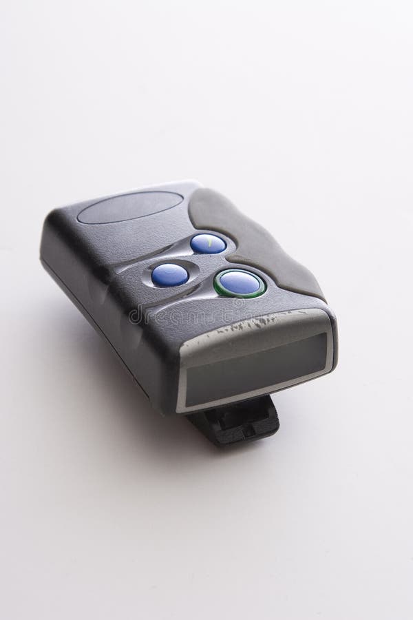 Scuffed up pager stock photo. Image of messenger, wireless - 12838378