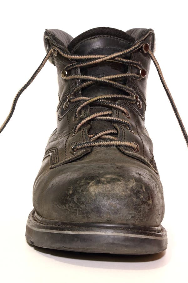 Scuffed Work Boot stock image. Image of 6299, steel, boot - 79688735