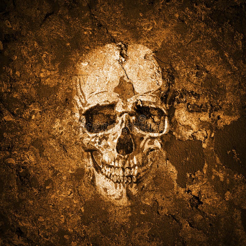 Scull stock photo. Image of smoke, halloween, grunge - 27553766