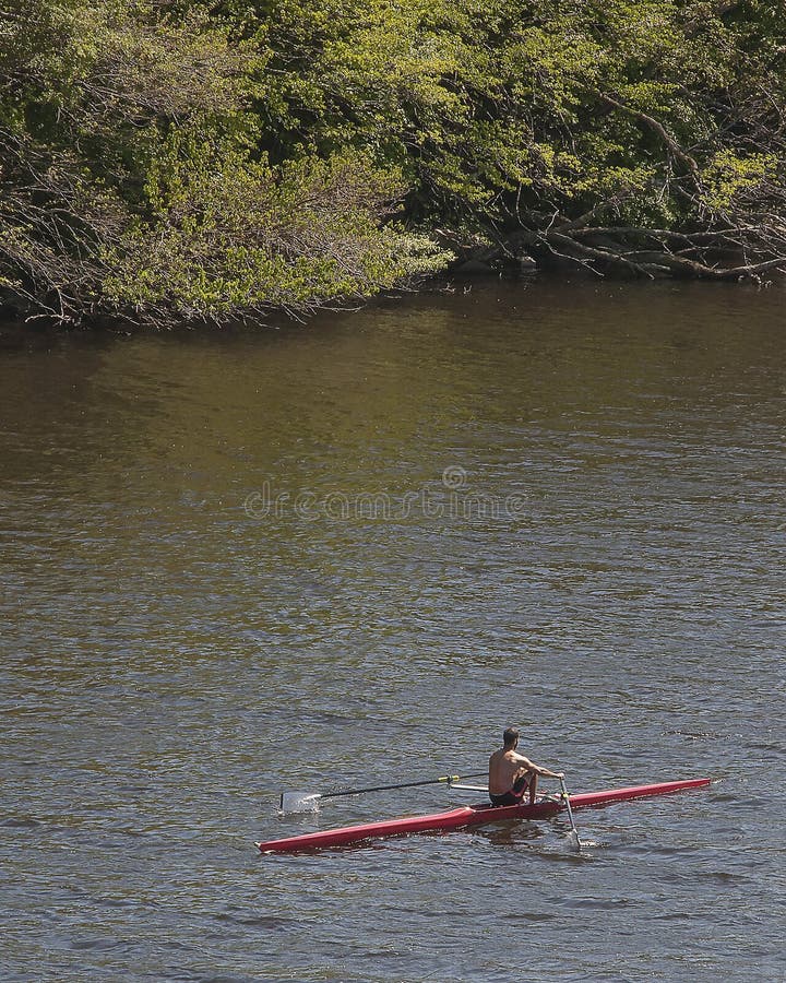 Scull on river editorial image. Image of persevere, people - 41564945