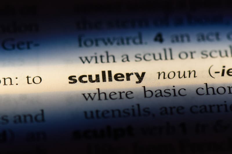 Scullery stock image. Image of concept, idea, dictionary - 126617413