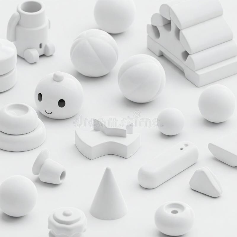 Sculpted Shapes stock illustration. Illustration of hand - 369004892