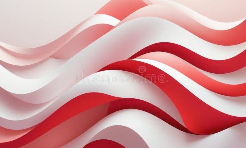 Sculpted Shapes in White Red Stock Photo - Image of white, generated ...