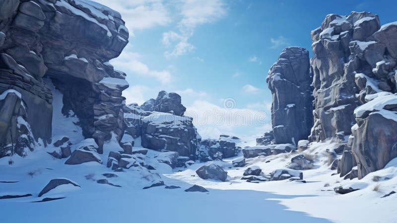 Sculpted Snowy Landscape with Unreal Engine 5: a Serene and Eerily ...