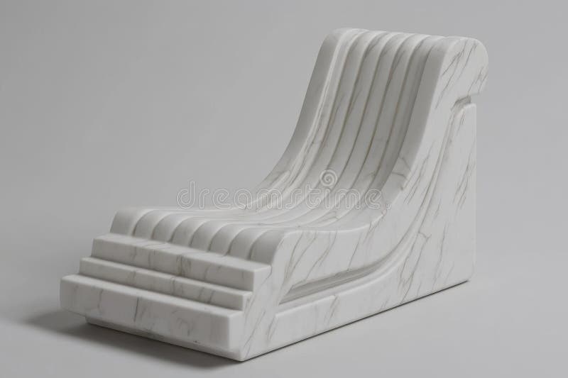 Sculpted Stone Structure Shows Elegant Curves and Modern Design ...